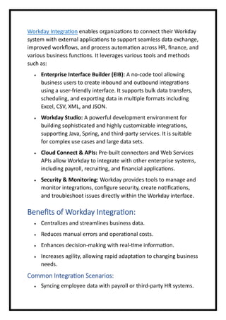 Workday Integration: Powering Seamless Enterprise Connectivity | PDF