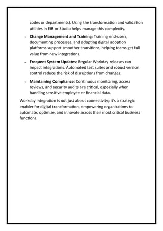 Workday Integration: Powering Seamless Enterprise Connectivity | PDF