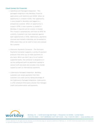 Workday Integration Cloud Connect Datasheet | PDF