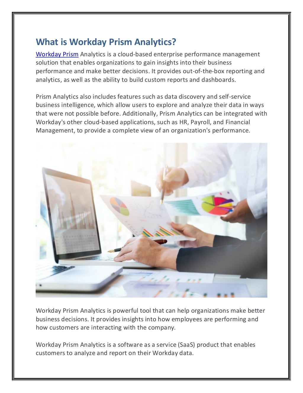 Workday Prism Analytics