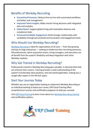 Workday Recruiting: Transforming Talent Acquisition | PDF