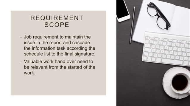 Work days and Overtime work job scope requirement. | PPT