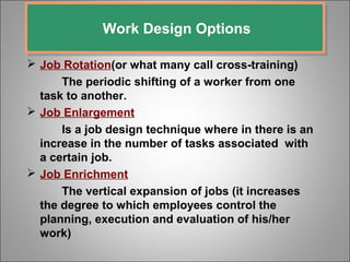 Work Design and Technology | PPT