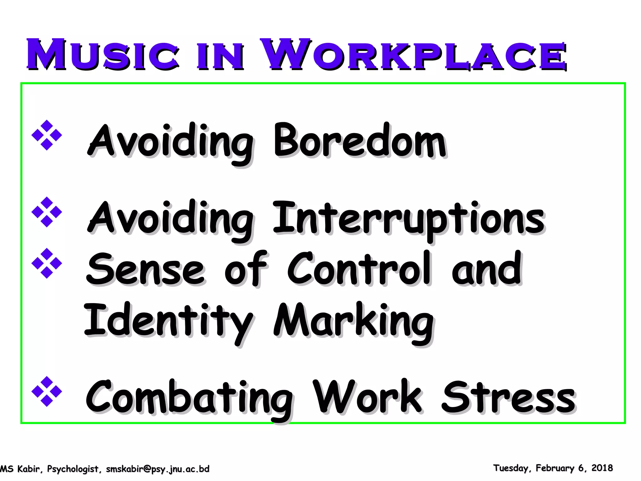 Work design work environment | PPT