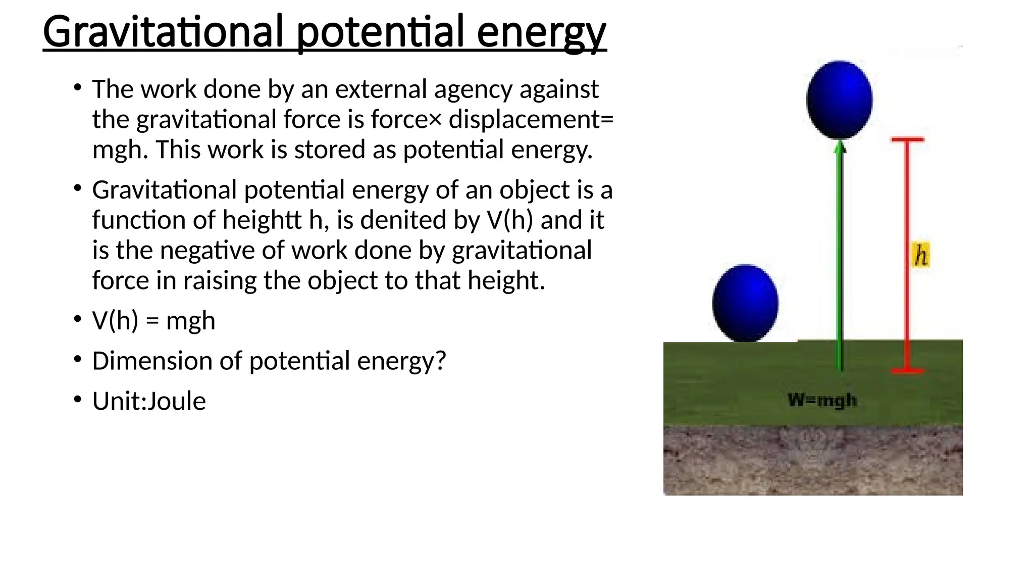 work done by a constant and variable force, potential energy.pptx