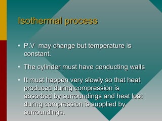 Work done in Isothermal and adiabatic Process | PPT