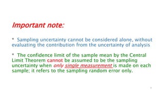 Worked examples of sampling uncertainty evaluation | PPTX