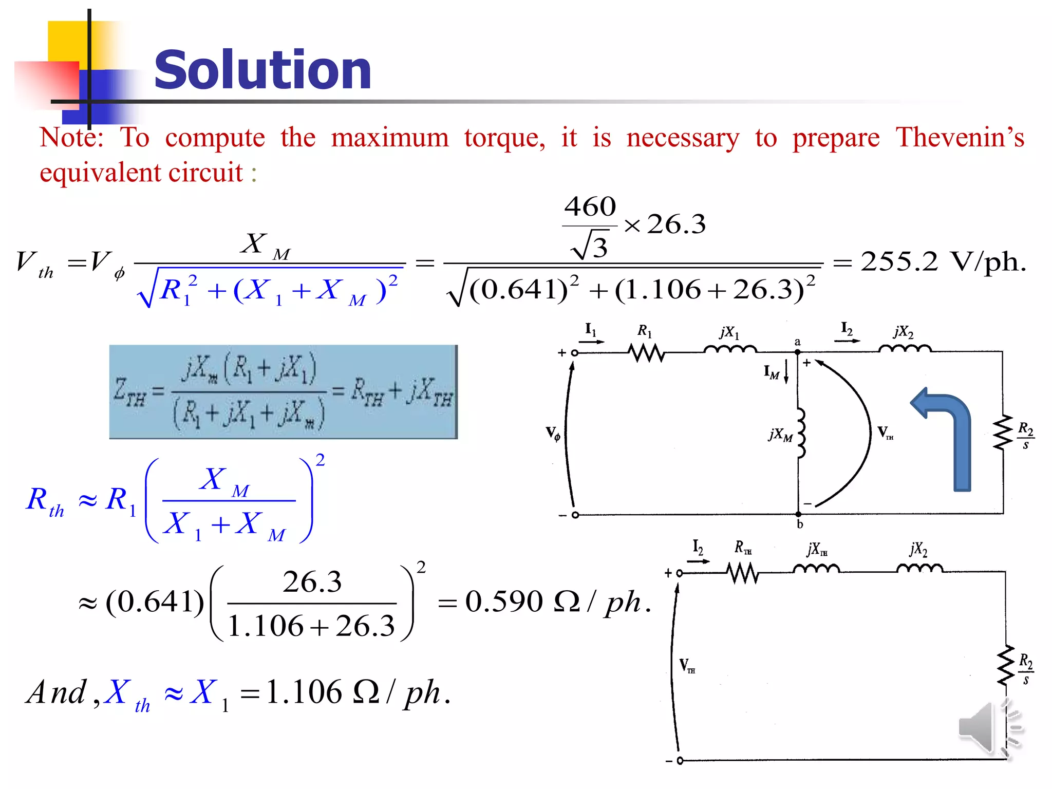 Solved Examples for Three - Phase Induction Motors | PPTX Solved Examples for Three - Phase Induction Motors | PPTX