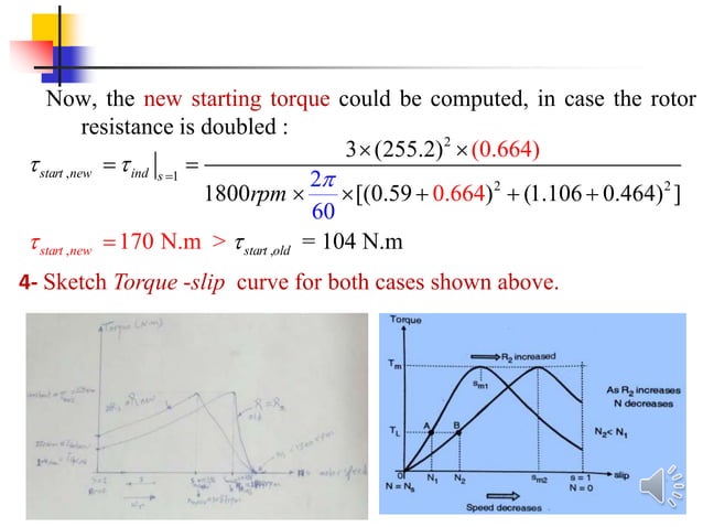 Solved Examples for Three - Phase Induction Motors | PPTX | Physics | Science