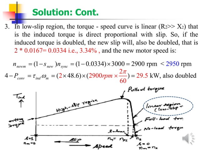 Solved Examples for Three - Phase Induction Motors | PPTX | Physics | Science