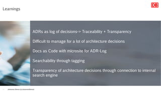 Work efficiently with Architecture Decision Records | PPT
