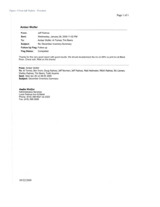 Work emails from padnos execs 8 | DOCX | Email | Internet