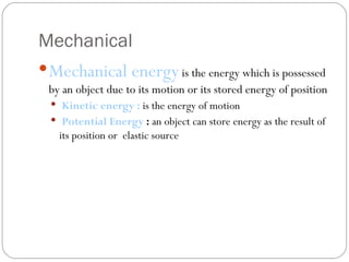 Work, energy, and power | PPT