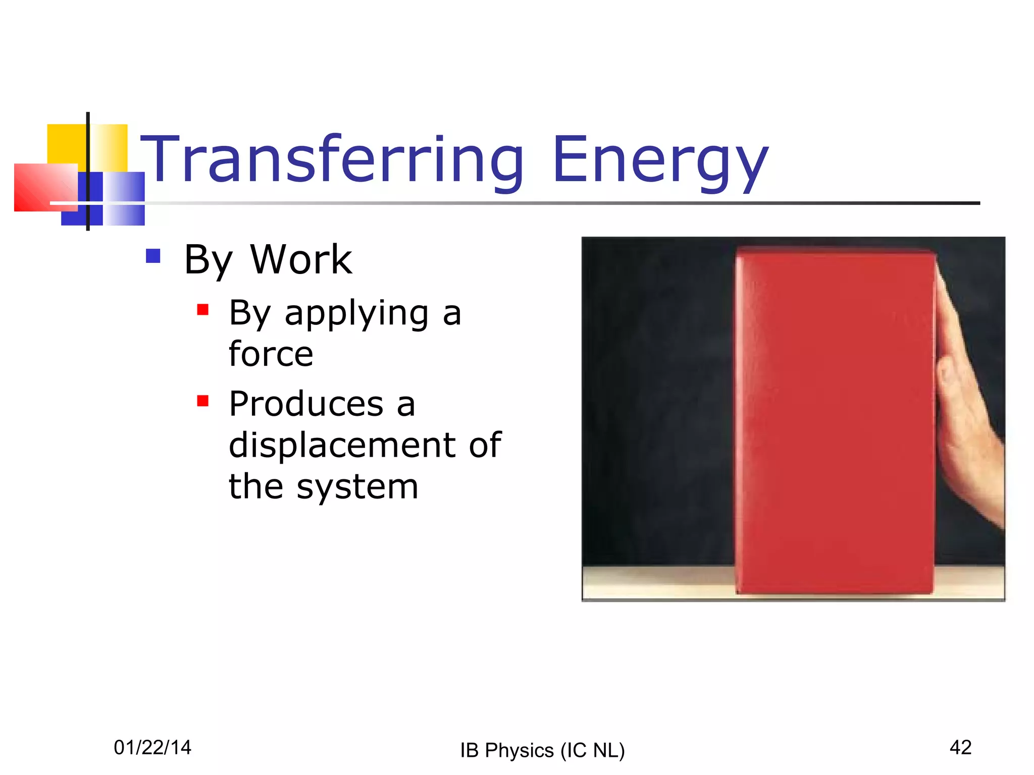 Work, energy and power | PPT