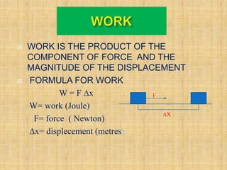 Work,energy and power | PDF