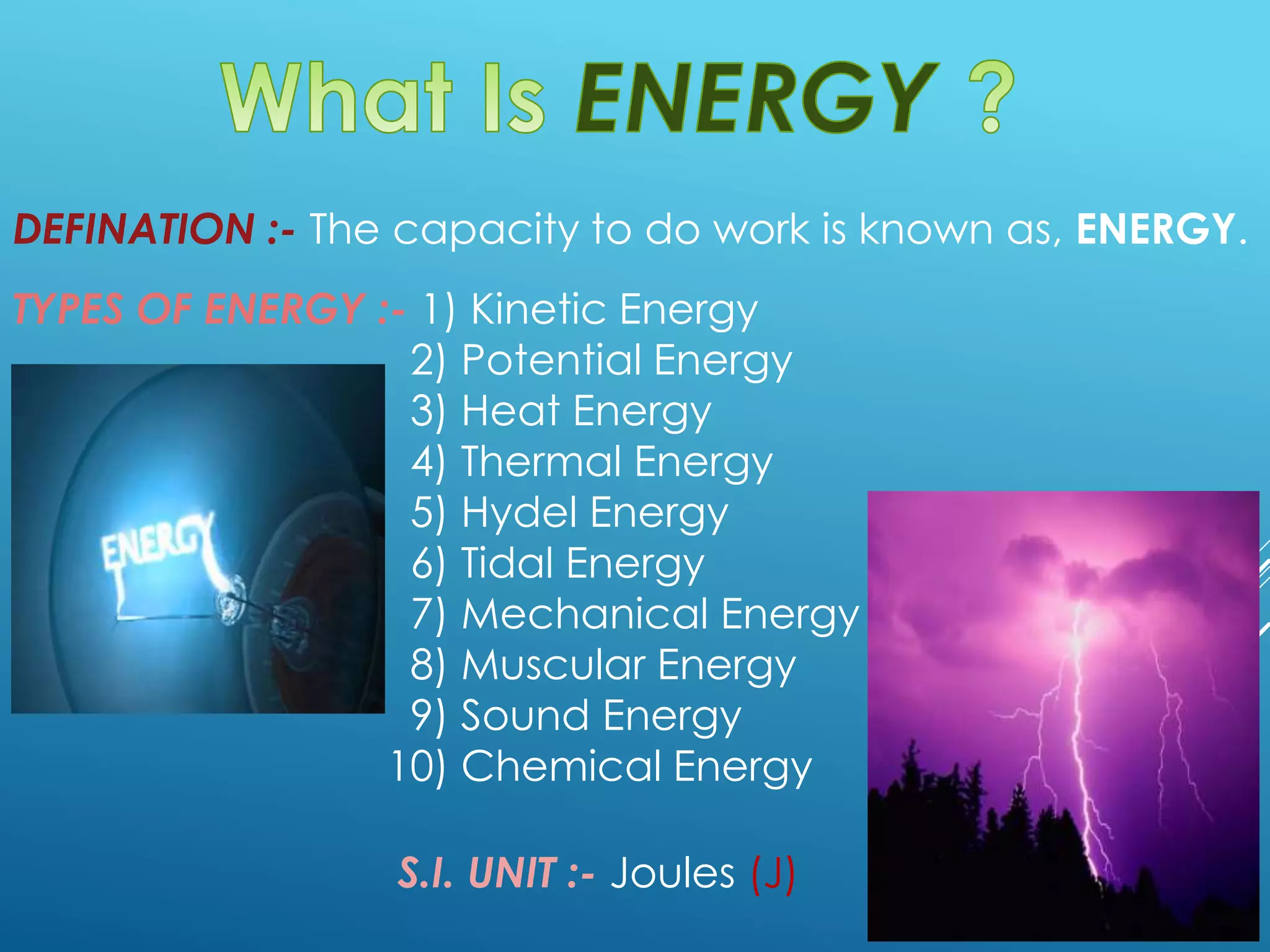 Work, energy and power | PPTX