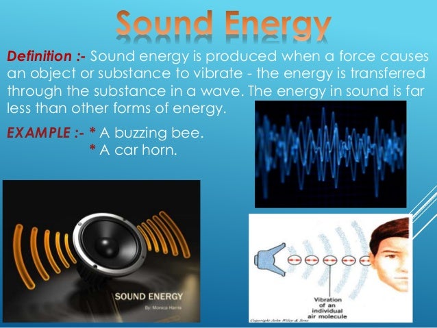 Sound Energy Pictures Examples