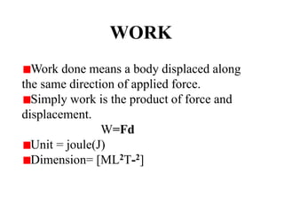 Work,energy and power | PPTX