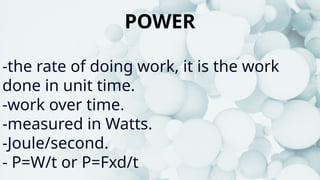 Concepts and Formula for Work, Energy, and power.pptx