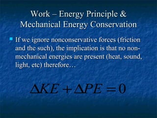 Work, Energy and Power notes | PPT