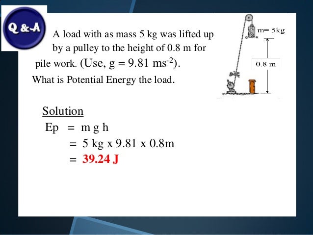 Work, energy and power ppt