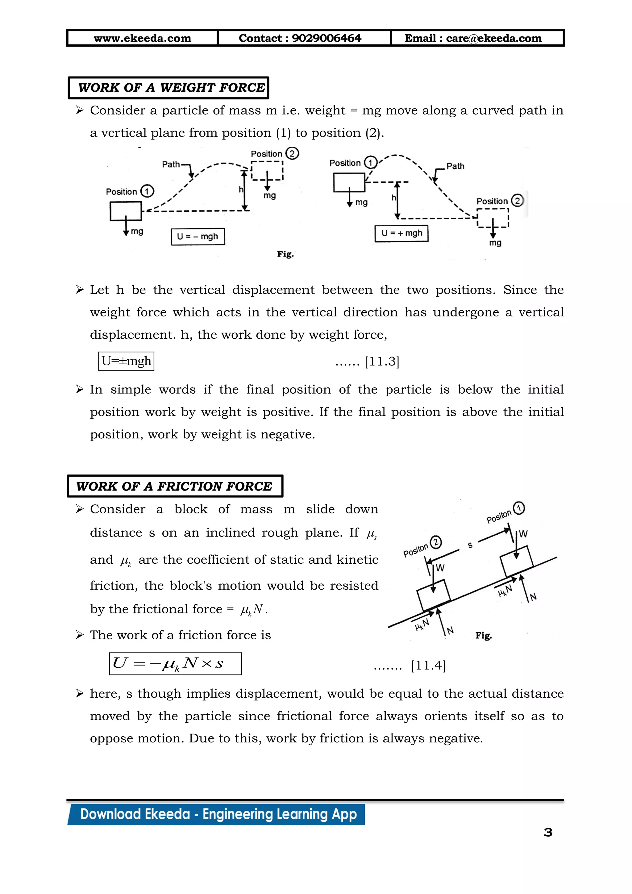 Kinetics of Particles-Work Energy Method | PDF