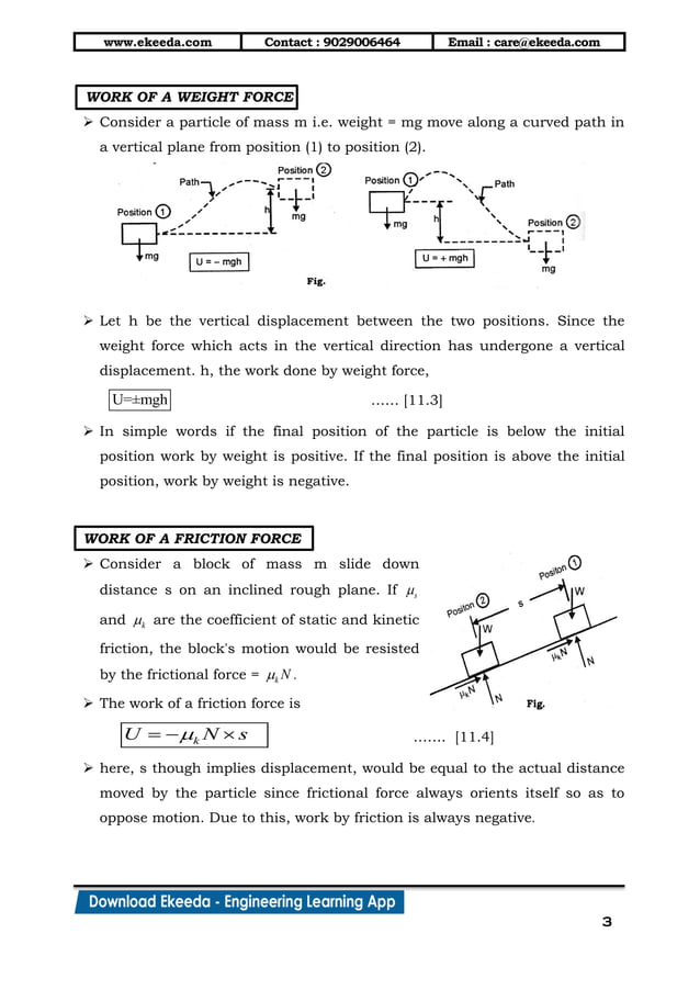 Kinetics of Particles-Work Energy Method | PDF
