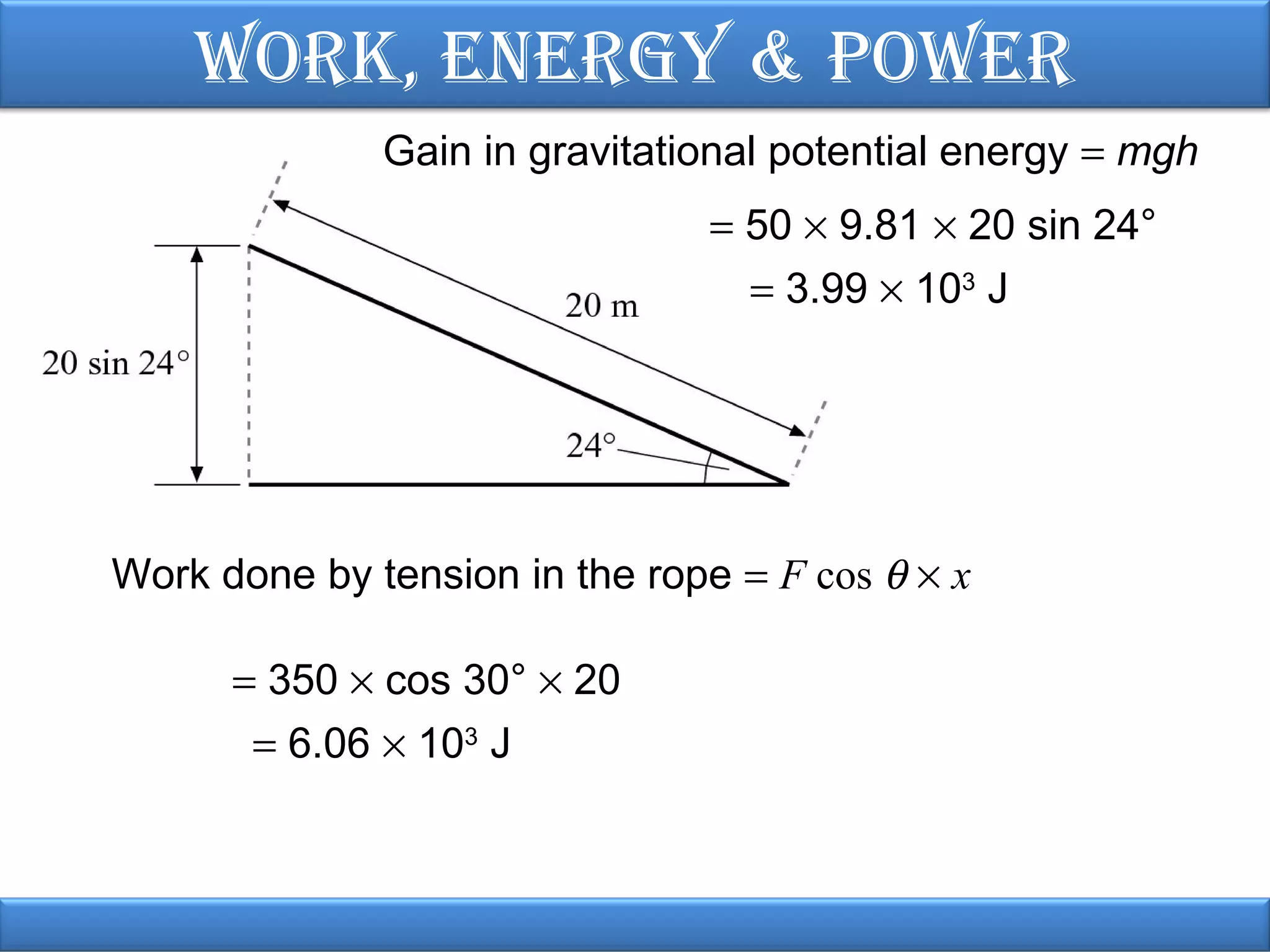 Work, energy & power physics | PPT