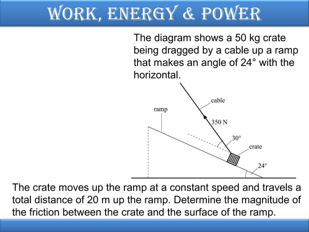 Work, energy & power physics | PPT