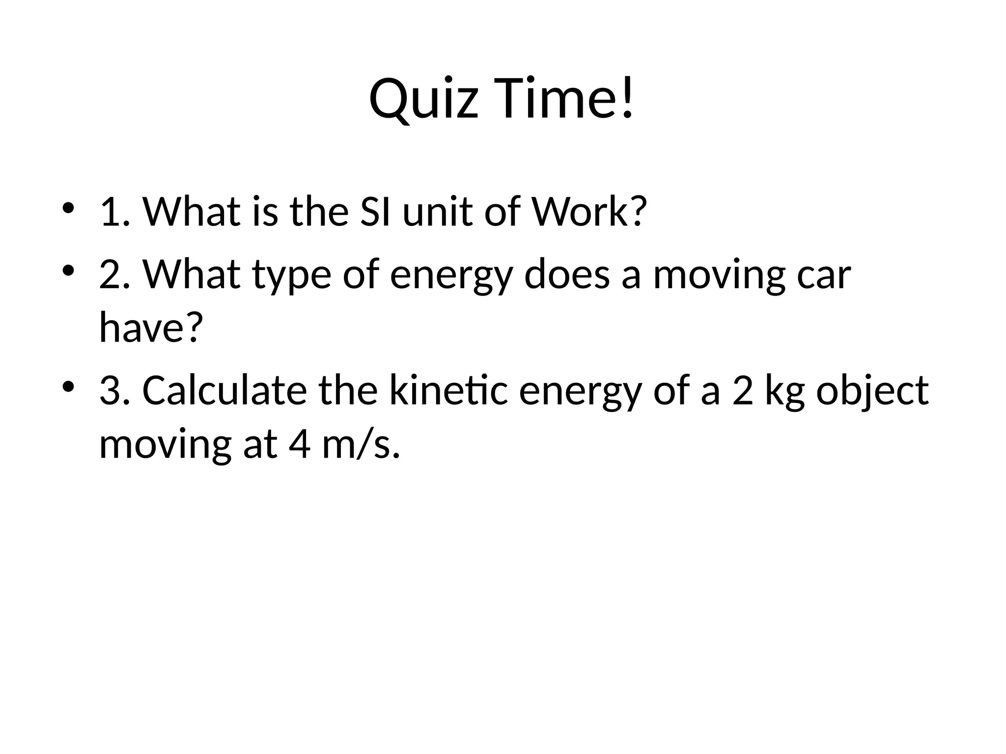 WORK ENERGY AND PWOER POWERPOINT PRESENTATION | PPTX