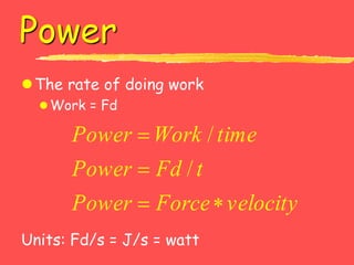 Work, Energy Power rev.ppt