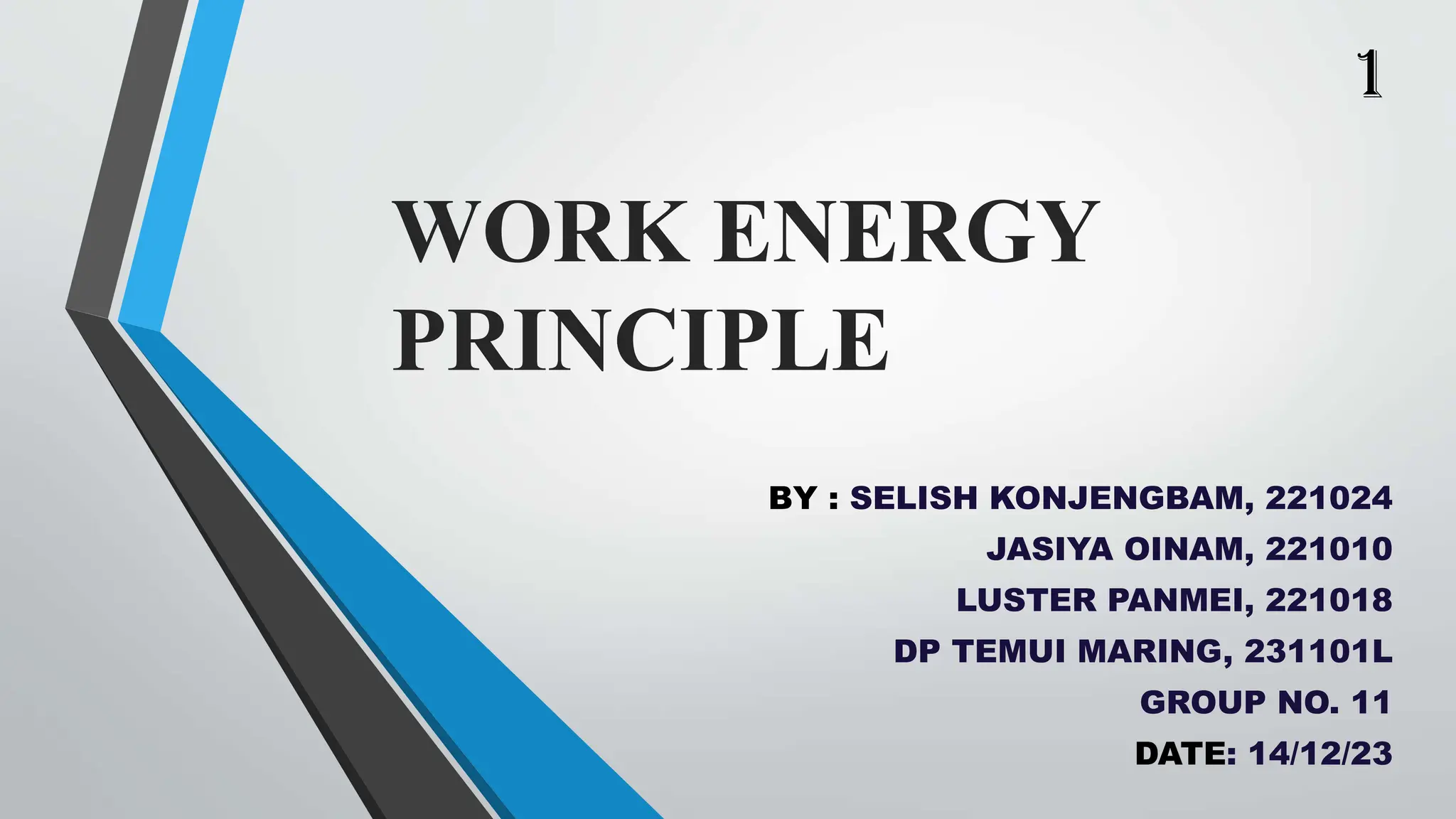 Work energy principle pptkjasldjolwjkajsdfjalsdjlasjdlakjsfljasd ...