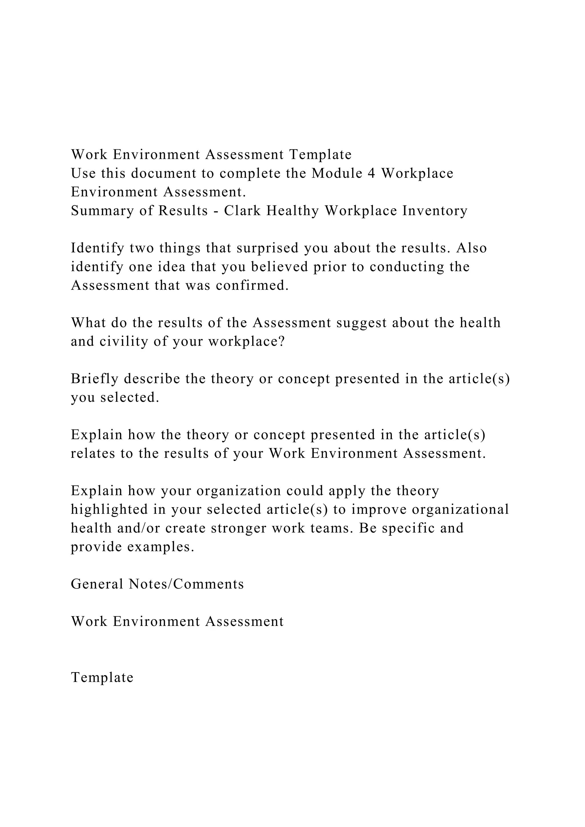 Work Environment Assessment TemplateUse this document to com.docx