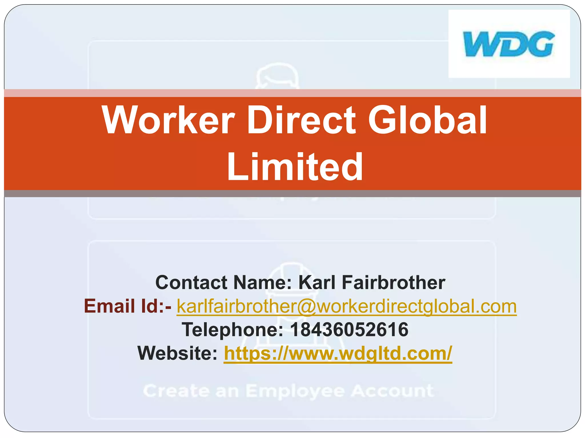 WDG Emplyoment App | PPTX