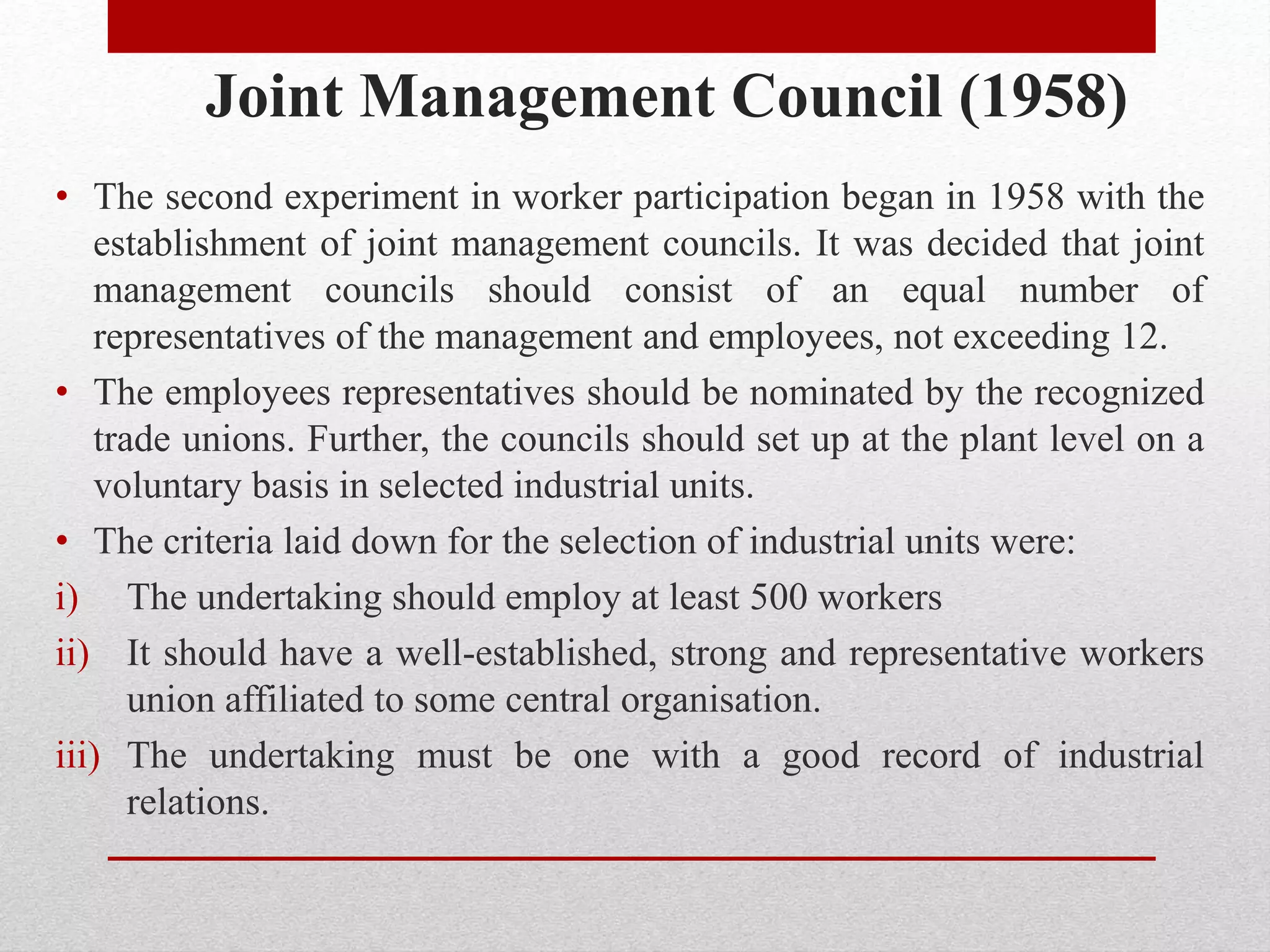 Worker participation in management | PPTX