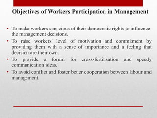 Worker participation in management | PPTX
