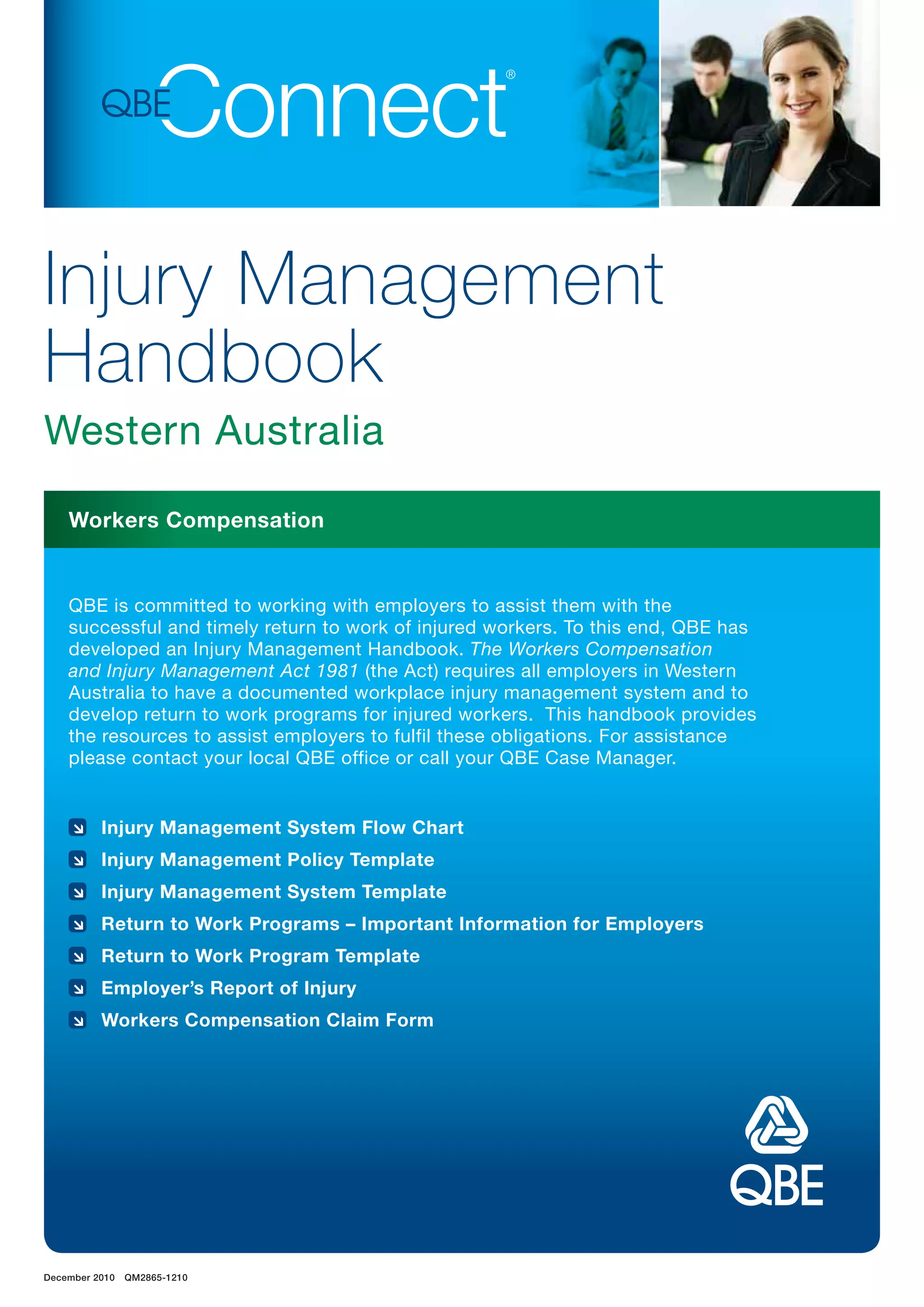 Workers Compensation, Injury Mngt Handbook WA | PDF