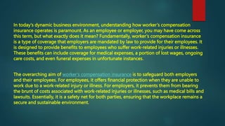 Worker’s Compensation Insurance Covers Lost Wages and Medical Expenses.pptx