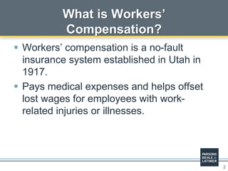 Workers' Compensation in Utah | PPTX