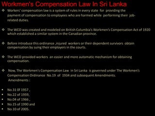 Workers'compensation law | PPTX