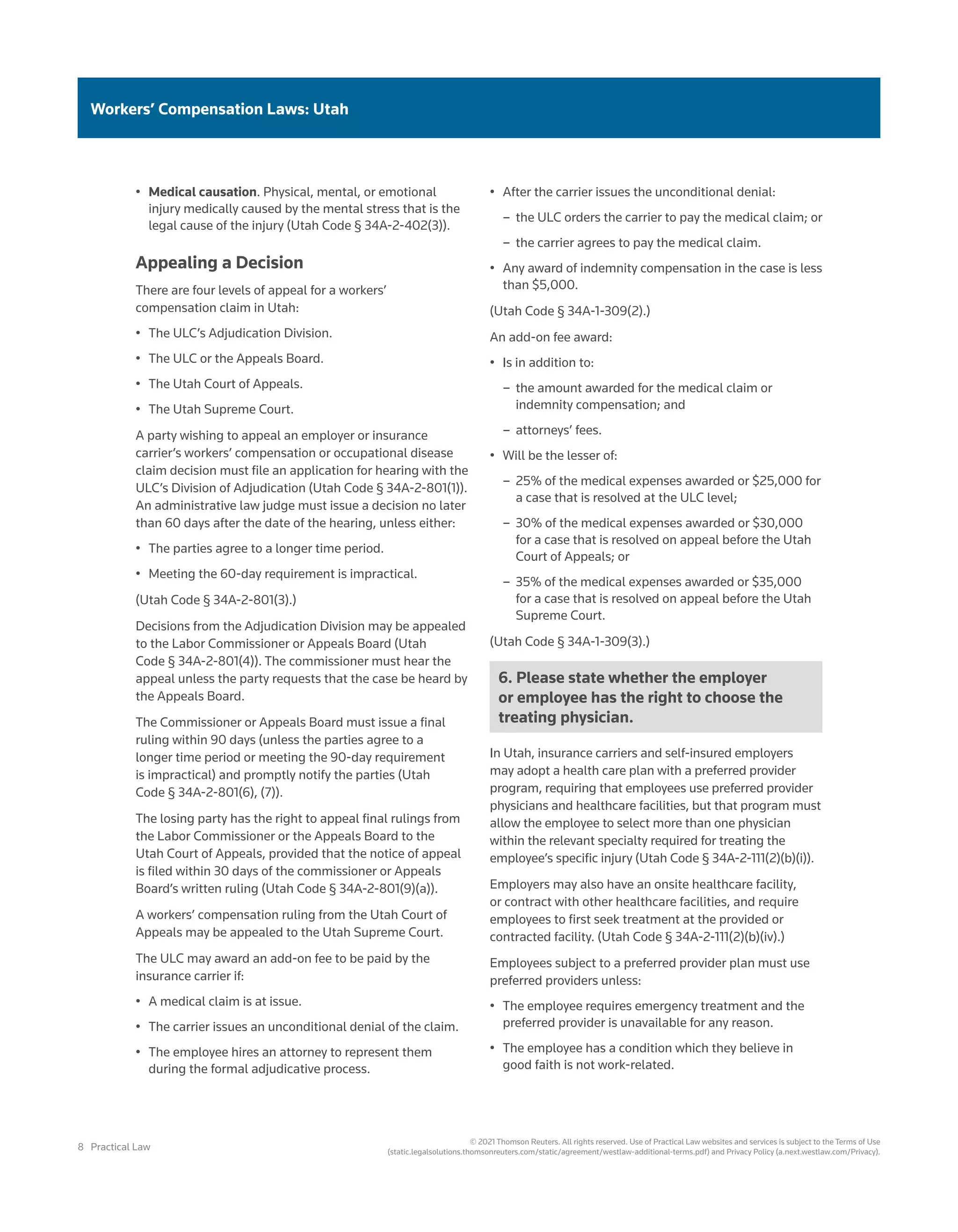 Workers Compensation Law: Utah | PDF