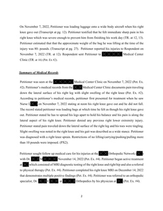 Knee Replacement and TTD for Airline Worker | PDF