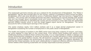 Worker’s Health & Hygiene in RMG Sector.pptx