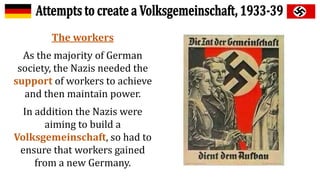 Nazi Germany - policies for workers and mittelstand | PPT