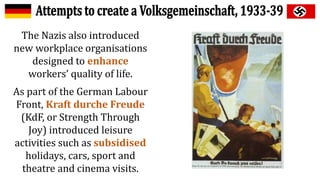 Nazi Germany - policies for workers and mittelstand | PPT