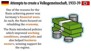 Nazi Germany - policies for workers and mittelstand | PPT
