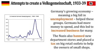 Nazi Germany - policies for workers and mittelstand | PPTX