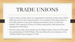 WORKERS MOVEMENT.pptx political science minor | PPTX