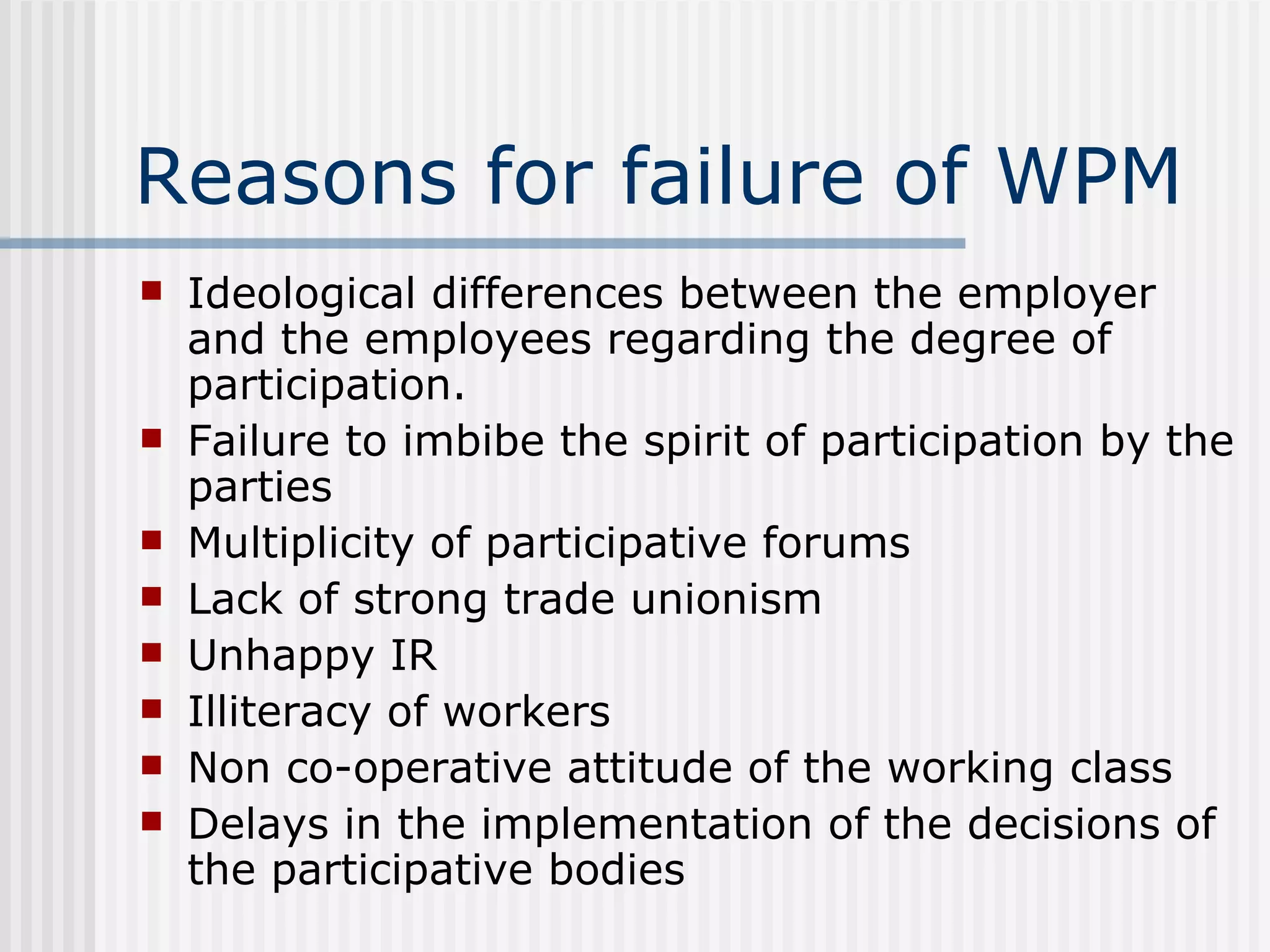 Worker’S Participation In Management | PPT