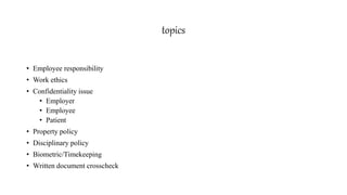 Work ethics | PPTX | Business | Business and Finance